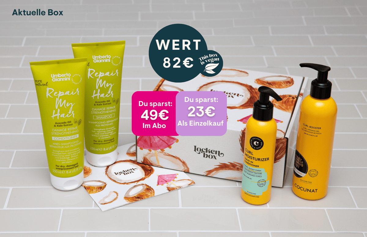 Lockenbox | Nr.1 Hair Care Box für wellige & lockige Haare
