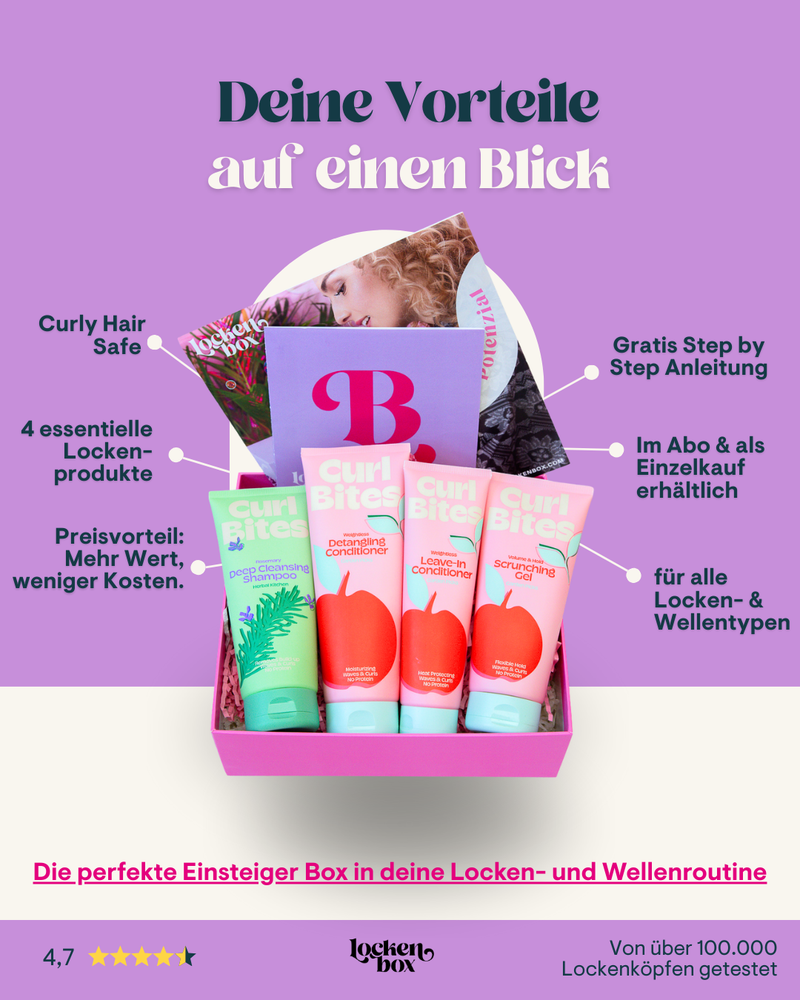 Lockenbox | Nr.1 Hair Care Box für wellige & lockige Haare