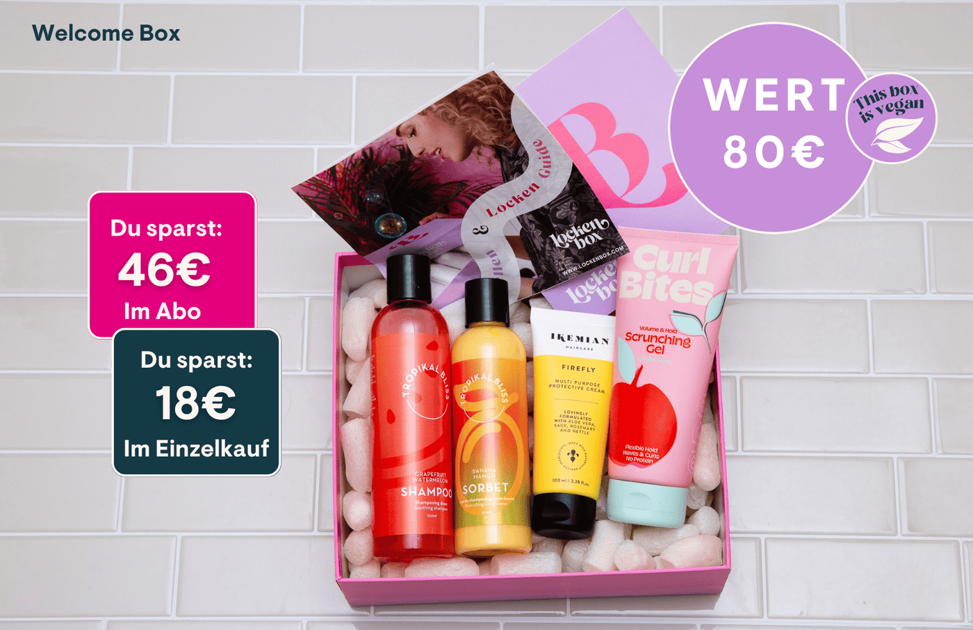 Lockenbox | Nr.1 Hair Care Box für wellige & lockige Haare