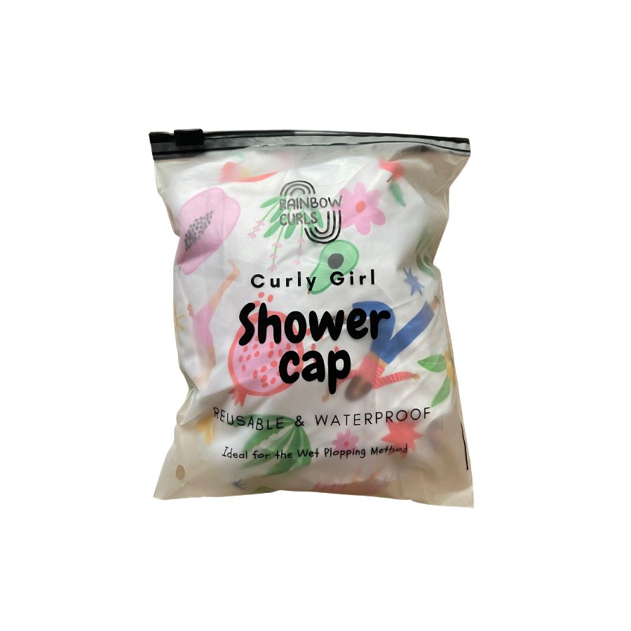 Rainbow Curls | Curly Hair Shower Cap